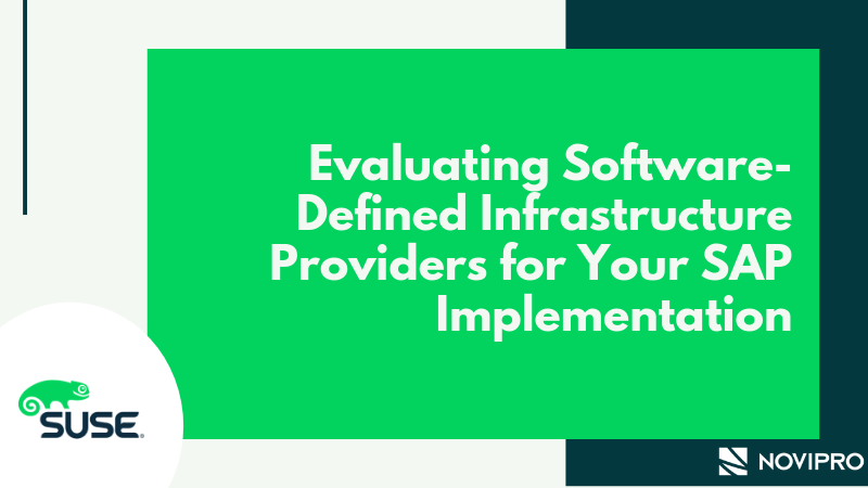 Evaluating Software-Defined Infrastructure Providers for Your SAP Implementation